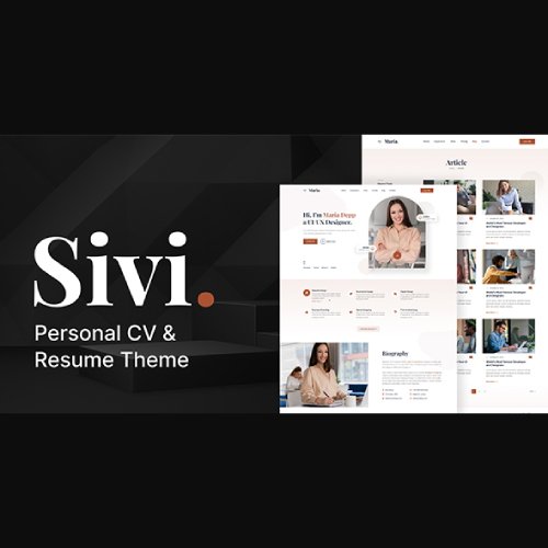 Download Sivi – Personal CV/Resume Theme WordPress Plugin - MorePlugins