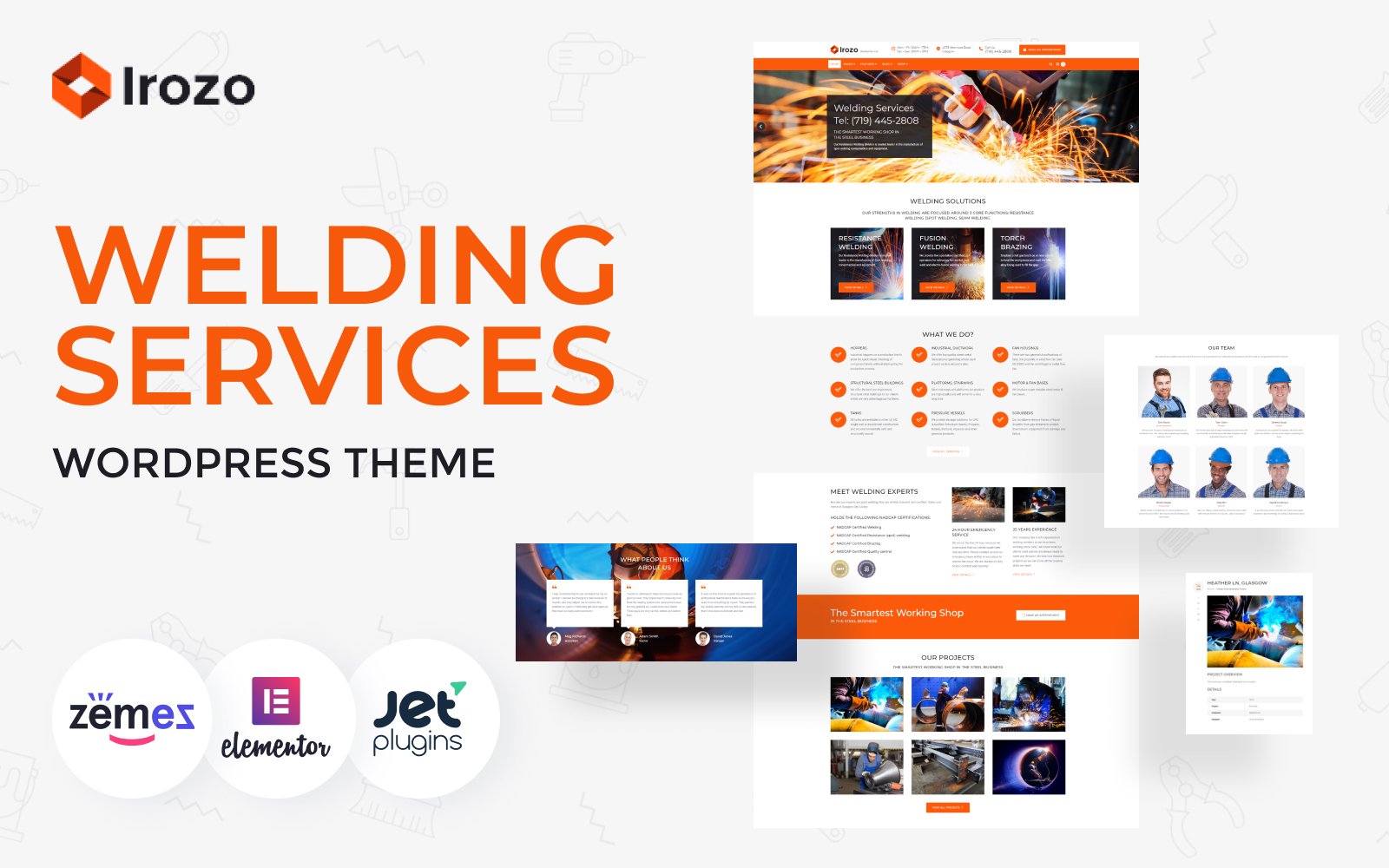 Download Irozo – Welding Services WordPress Theme WordPress Plugin - MorePlugins